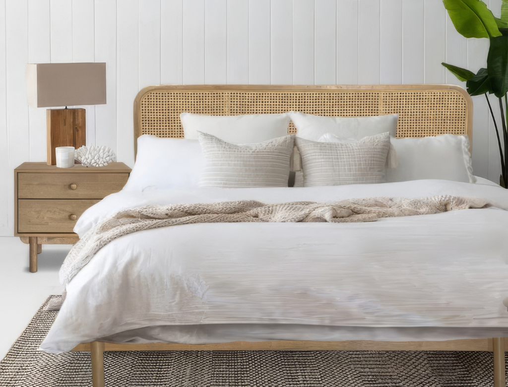 Coco Rattan Bed Frame, King – Prestige Affairs Furniture